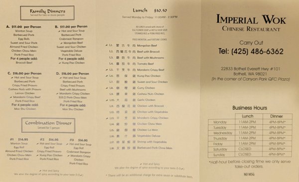 IMPERIAL WOK - Updated December 2025 - 58 Photos & 146 Reviews - 22833 ...