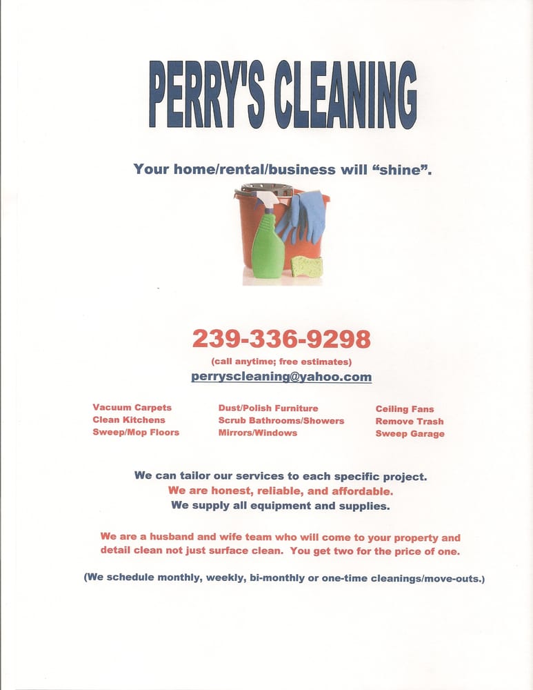 PERRYS HOUSE CLEANING - 3905 Del Prado Blvd, Cape Coral, Florida - Home ...