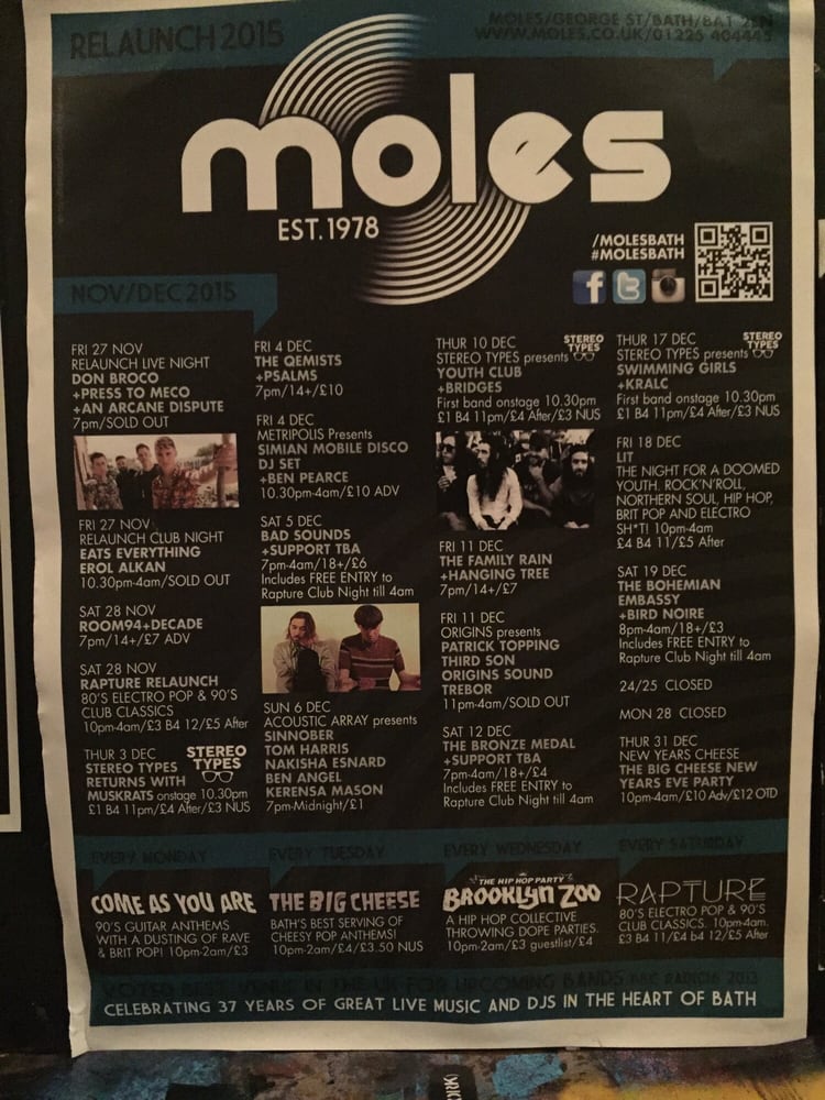 MOLES - Updated January 2025 - 14 George Street, Bath, United Kingdom ...