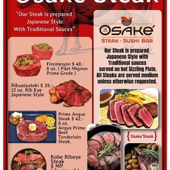 OSAKE STEAK AND SUSHI BAR - Updated October 2024 - 16 Photos & 28 ...
