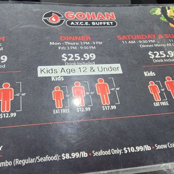 GOHAN A.Y.C.E BUFFET - Updated December 2024 - 336 Photos & 204 Reviews ...