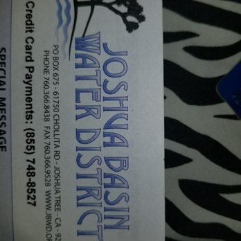 JOSHUA BASIN WATER DISTRICT - Updated January 2026 - 61750 Chollita Rd ...