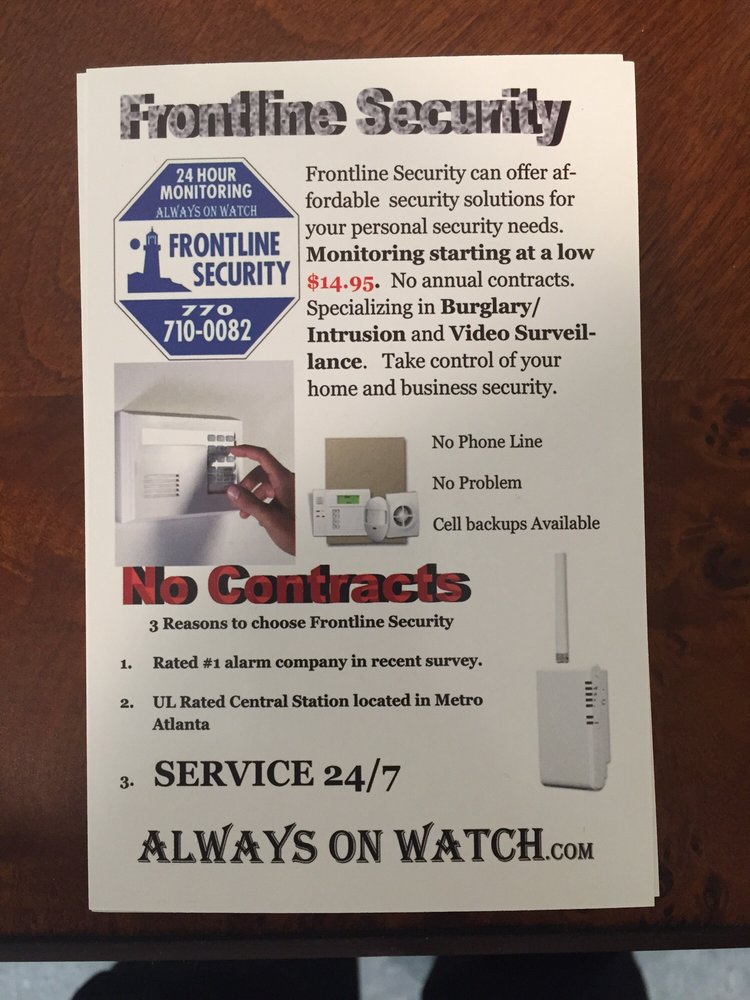 FRONTLINE SECURITY - Updated December 2025 - Request a Quote - 2258 N ...