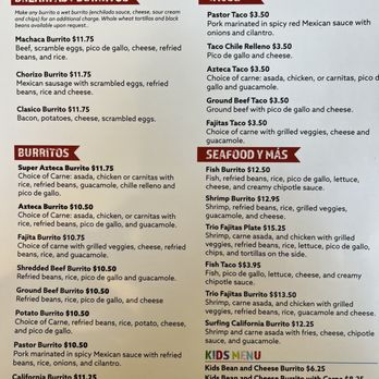 EL BURRITO AZTECA - Updated October 2024 - 110 Photos & 341 Reviews ...
