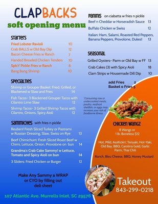 CLAPBACKS SEAFOOD N SANDWICHES - Updated May 2024 - 107 Atlantic Ave ...