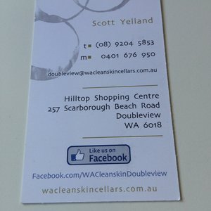 WA CLEANSKIN CELLARS @ DOUBLEVIEW - Beer, Wine & Spirits - 257 ...