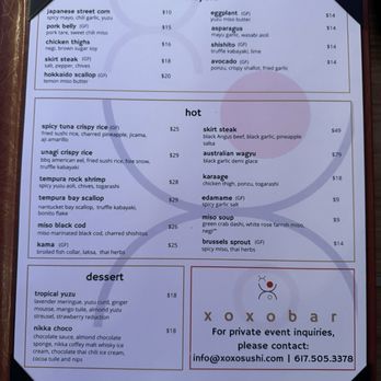 XOXO SUSHI BAR - Updated August 2024 - 95 Photos & 44 Reviews - 1154 ...