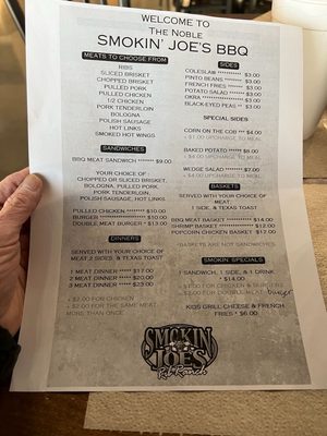 THE NOBLE SMOKIN JOE’S BBQ - Updated April 2024 - 13 Photos - 405 S ...