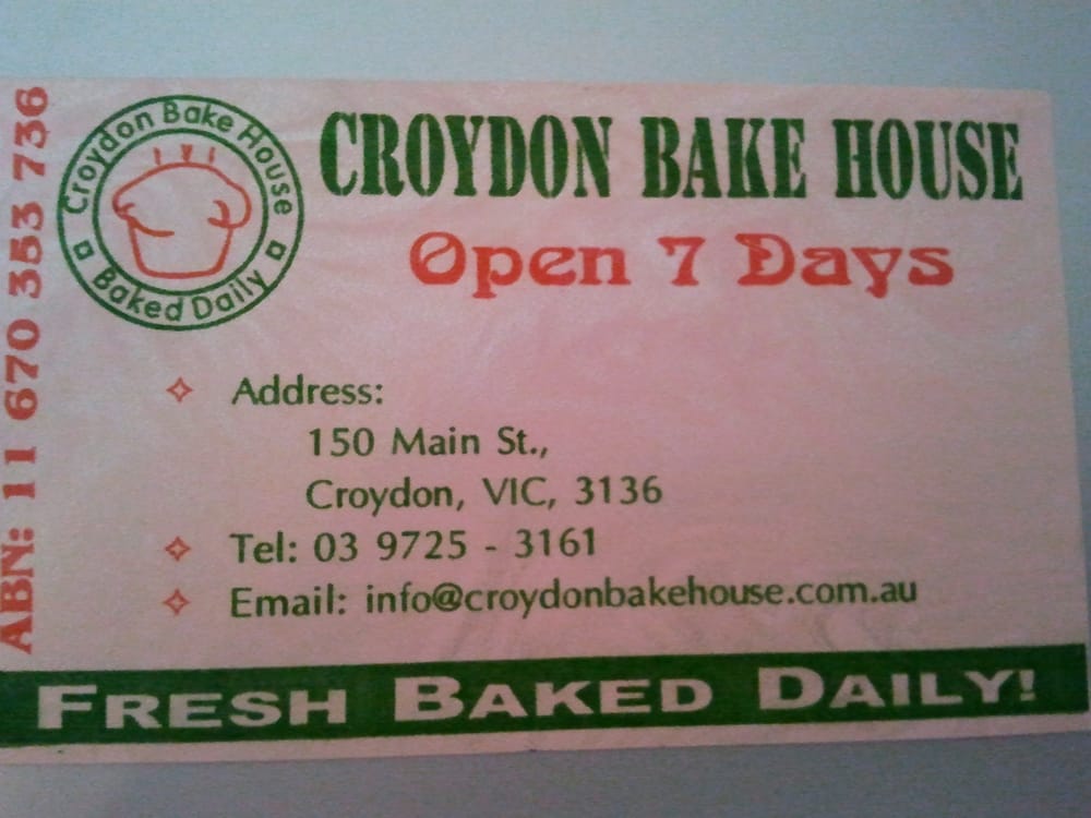 CROYDON BAKE HOUSE - Updated May 2025 - 150 Main St, Croydon Victoria ...