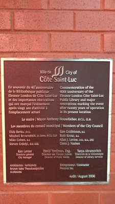 ELEANOR LONDON CÔTE SAINT-LUC PUBLIC LIBRARY - Updated January 2026 ...