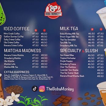 BOBA MONKEY - Updated December 2025 - 38 Photos & 44 Reviews - 3801 ...