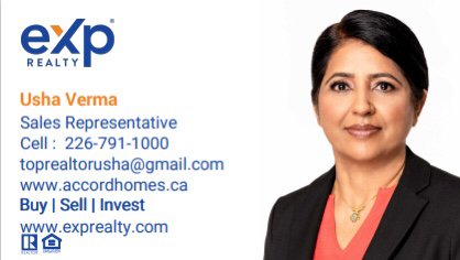 USHA VERMA - Updated April 2024 - Contact Agent - Kitchener, Ontario ...