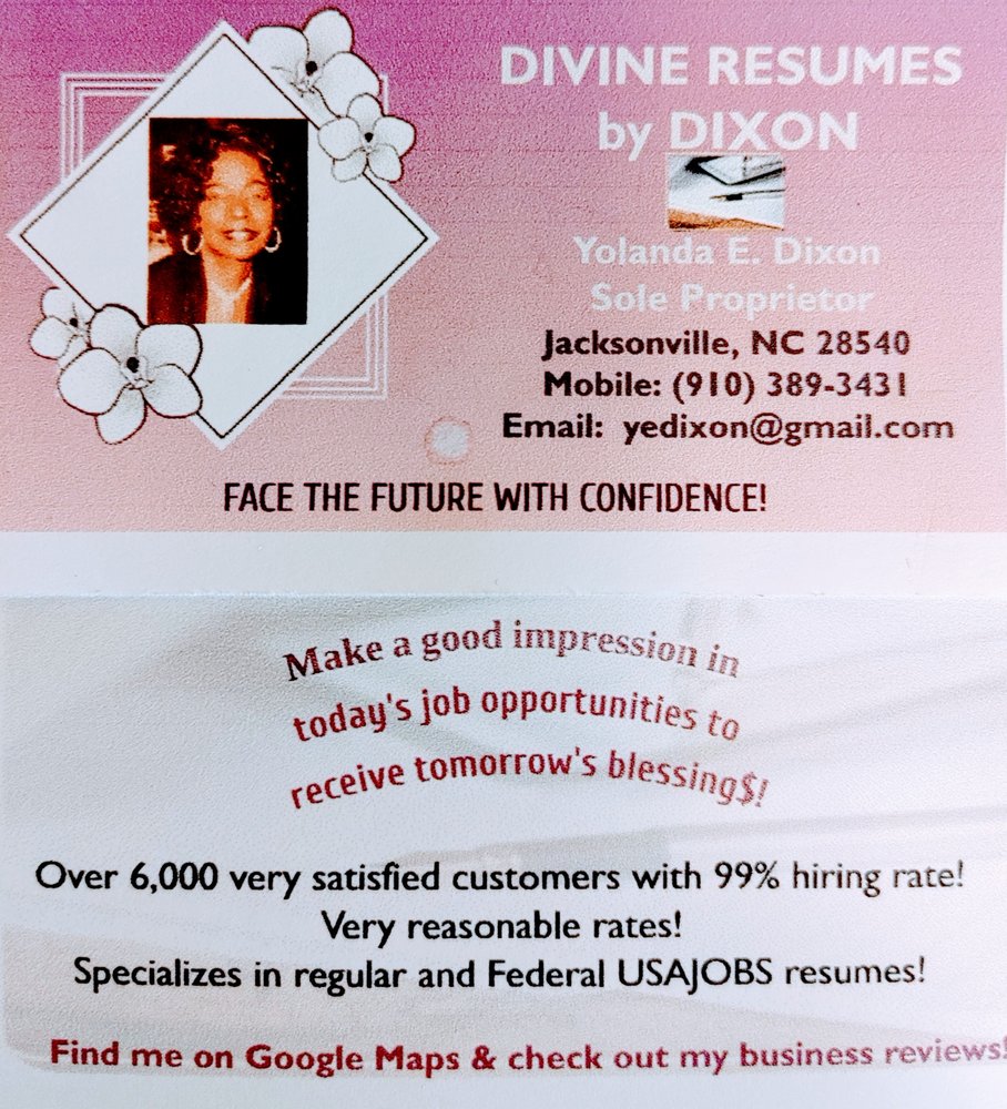 DIVINE RESUMES BY DIXON - Updated September 2025 - Request Consultation ...