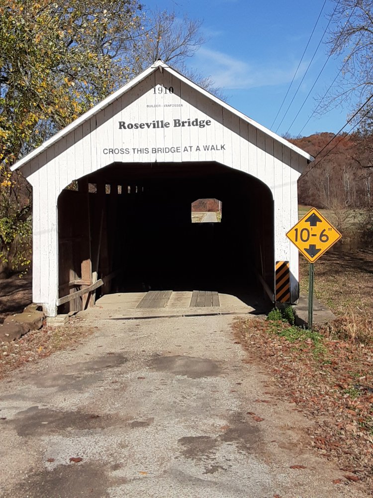 ROSEVILLE COVERED BRIDGE - 7950 325th W, Rosedale, Indiana - Landmarks ...