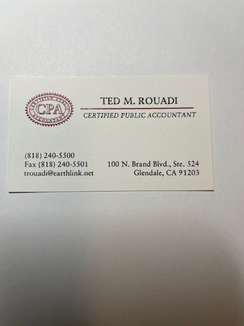 ROUADI TED M CPA - Updated July 2025 - 100 N Brand Blvd, Glendale ...