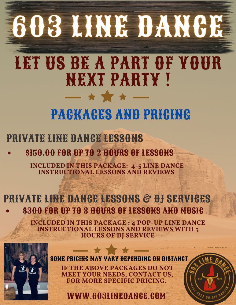 603 LINE DANCE - Updated April 2026 - Request Information - Manchester ...