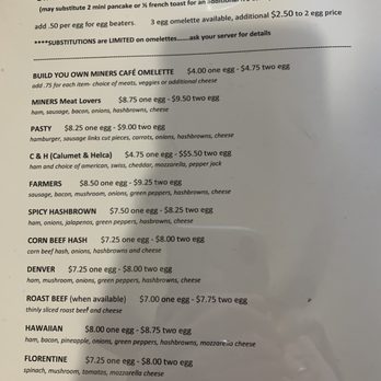 MINERS CAFE - Updated August 2025 - 13 Photos & 23 Reviews - 63 1st St ...