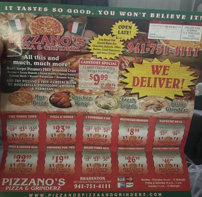 PIZZANO’S PIZZA & GRINDERZ - BRADENTON - 19 Photos & 15 Reviews - 5627 ...