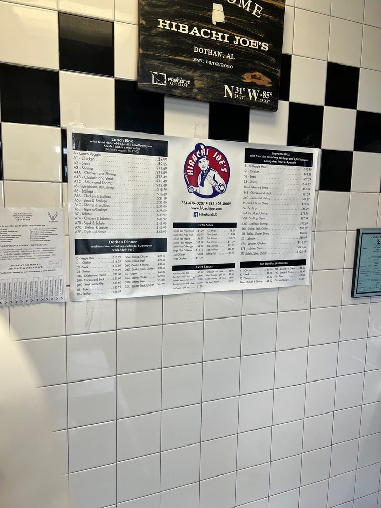 HIBACHI JOE’S - Updated October 2025 - 11 Reviews - 3675 Montgomery Hwy ...