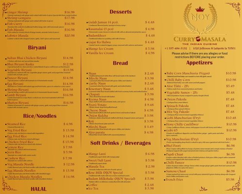 NJOY CURRY MASALA - Updated July 2025 - 21 Photos & 22 Reviews - 1020 ...