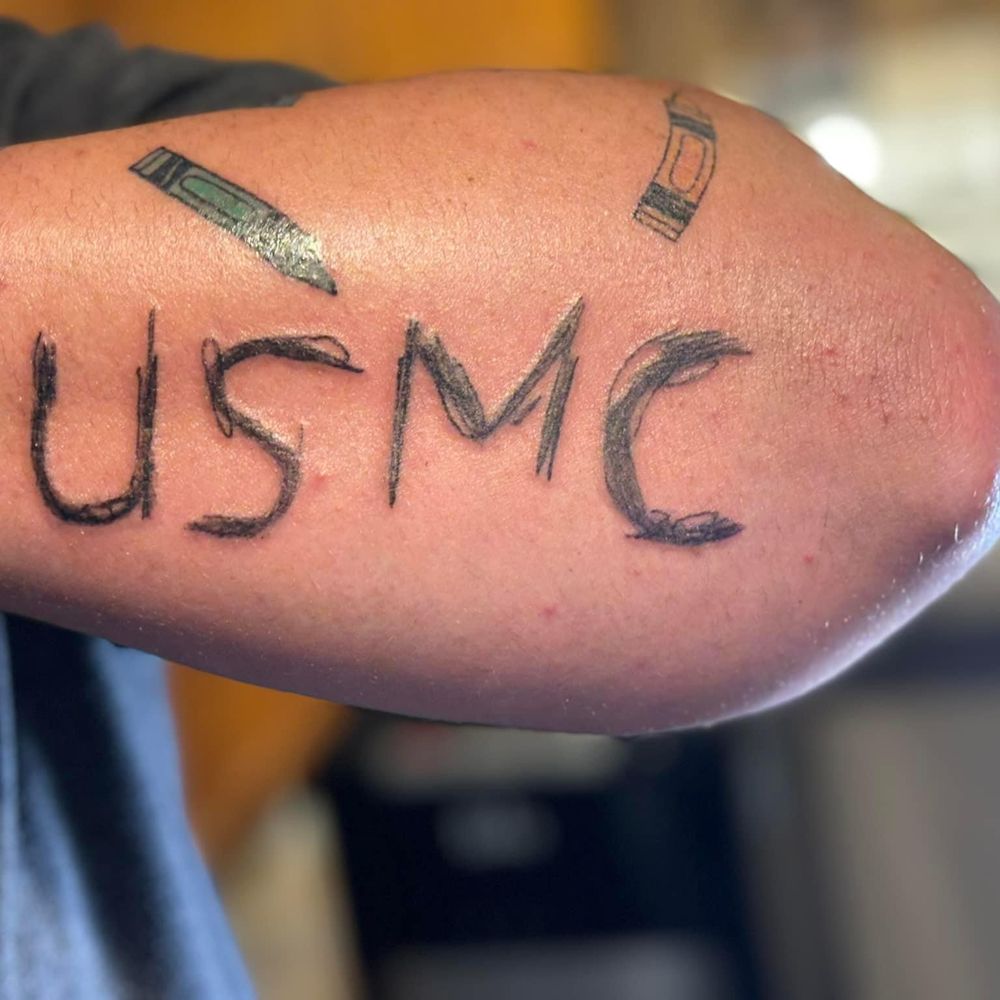 Usmc Letter Tattoos