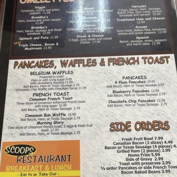 SCOOPS RESTAURANT BREAKFAST & LUNCH - Updated December 2025 - 135 ...