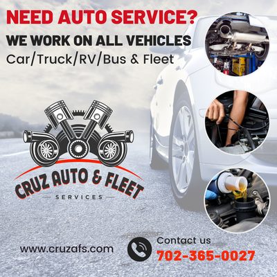 Las Vegas CRUZ AUTO & FLEET SERVICES - Updated November 2024 - 431 ...