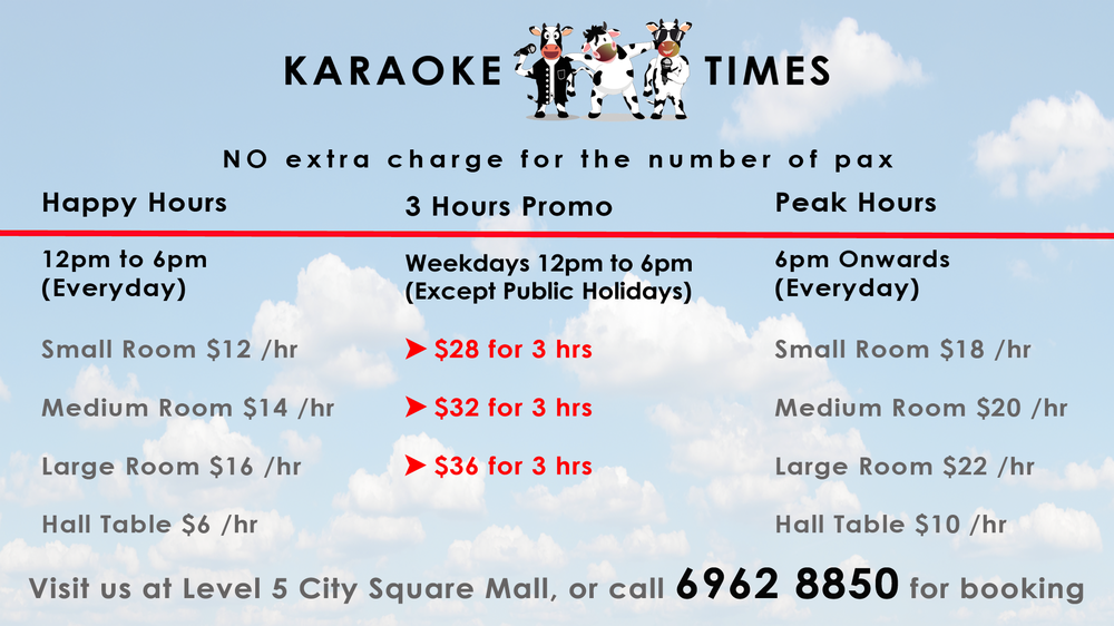 KARAOKE TIMES - Updated January 2025 - 180 Kitchener Road, Singapore ...