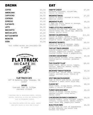 FLAT TRACK CAFE - Updated December 2025 - 607 W. Katella Ave, Orange ...