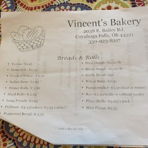 VINCENT’S BAKERY - 16 Photos & 21 Reviews - 2038 Bailey Rd, Cuyahoga ...