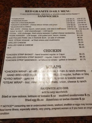 RED GRANITE BAR AND GRILL - 11420 S County Rd K, Merrill, WI - Yelp