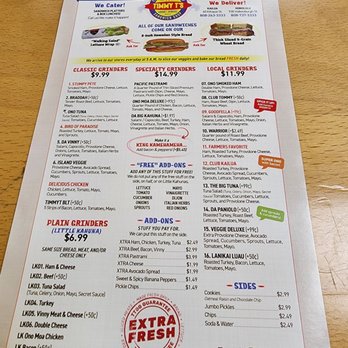 TIMMY T’S GOURMET GRINDERS SANDWICH SHOP - Updated August 2024 - 118 ...