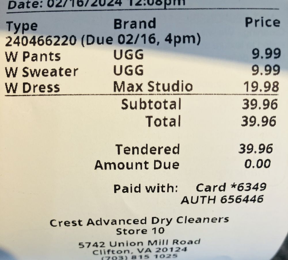 CREST ADVANCED DRY CLEANERS - Updated December 2025 - 28 Photos & 38 ...