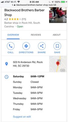 BLACKWOOD BROS BARBER SHOP - Updated May 2026 - 503 Anderson Rd N, Rock ...