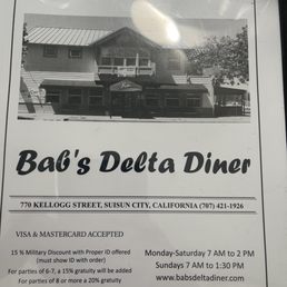 BABS DELTA DINER - Updated October 2025 - 1082 Photos & 1073 Reviews ...