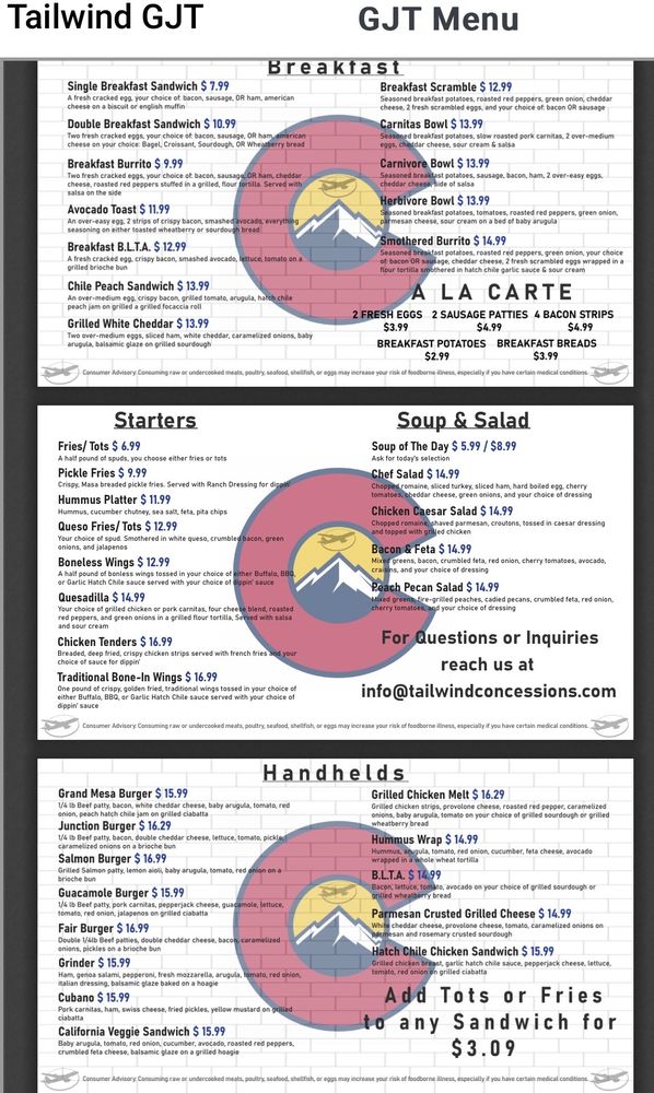 TAILWIND CONCESSIONS - Updated December 2025 - 800 Eagle Dr, Grand ...