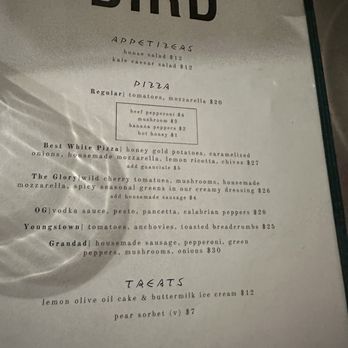 BIRD PIZZERIA - Updated July 2025 - 276 Photos & 151 Reviews - 510 E ...