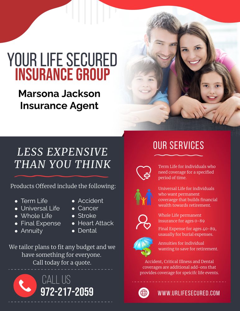 YOUR LIFE SECURED INSURANCE - Updated January 2025 - Dallas, Texas ...