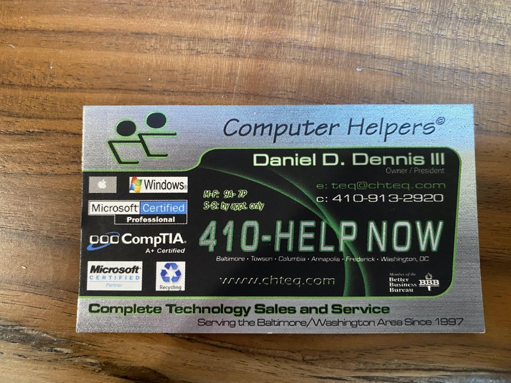 COMPUTER HELPERS - Updated July 2025 - Ellicott City, Maryland - IT ...