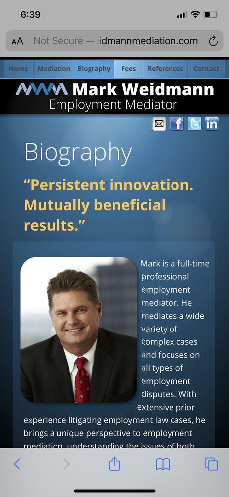 MARK WEIDMANN - Los Angeles, California - Mediators - Phone Number - Yelp