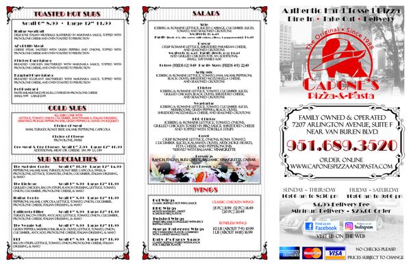 CAPONE’S PIZZA - Updated December 2025 - 212 Photos & 351 Reviews ...