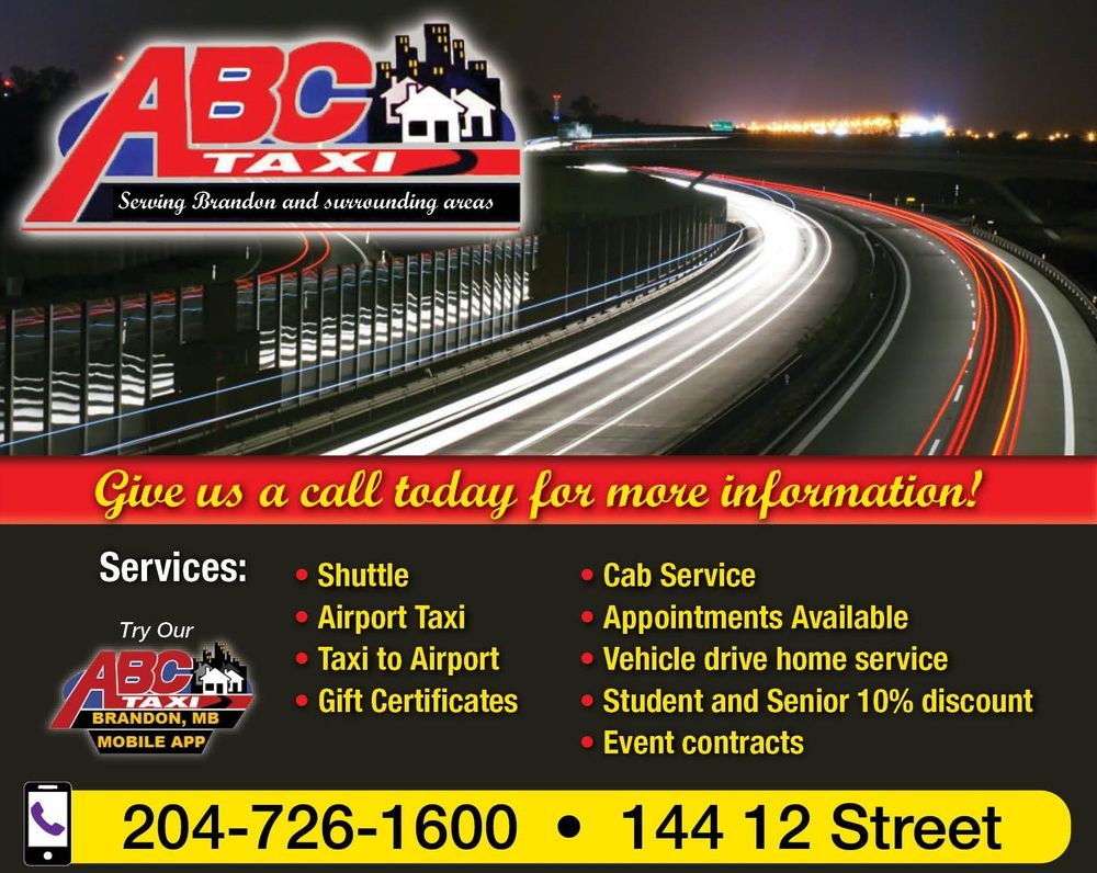 ABC TAXI - Updated June 2025 - 144 12th Street, Brandon, Manitoba ...