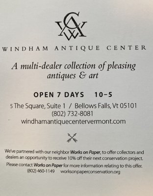 WINDHAM ANTIQUE CENTER - Updated September 2025 - 5 The Square, Bellows ...
