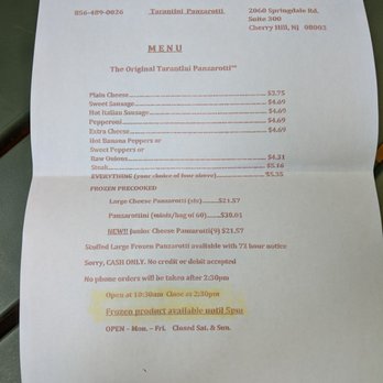 TARANTINI PANZAROTTI - Updated January 2026 - 2060 Springdale Rd ...