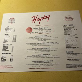 THE HEYDAY - Updated March 2025 - 586 Photos & 538 Reviews - 1550 N ...