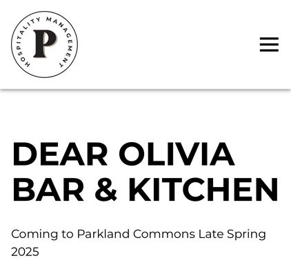 DEAR OLIVIA BAR & KITCHEN - TEMP. CLOSED - Updated August 2025 - 7805 N University Dr, Parkland ...