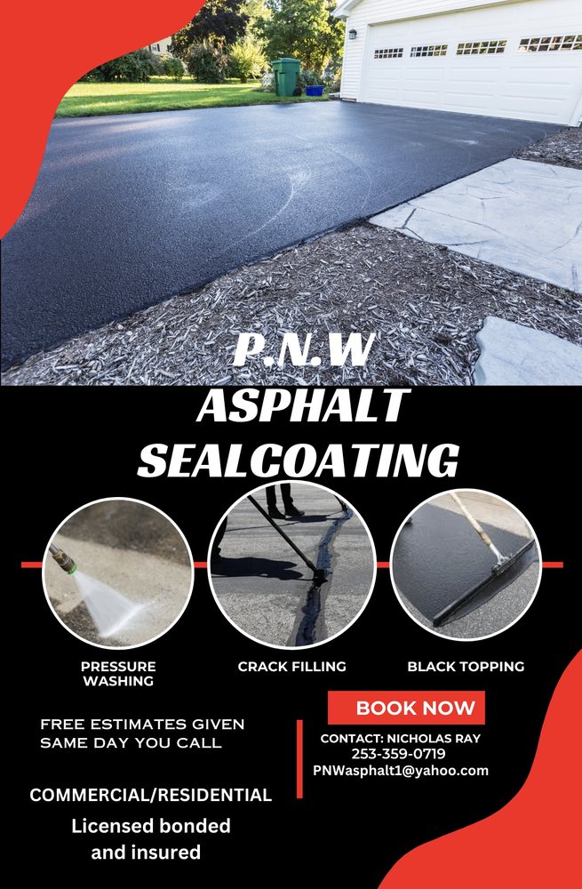 P N W ASPHALT SEALCOATING - Updated November 2024 - Request a Quote - Fife, Washington - Masonry ...