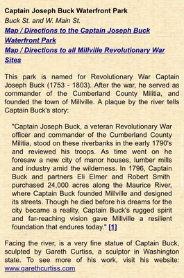 CAPTAIN JOSEPH BUCK PARK - Buck St & W Pine St, Millville, New Jersey ...