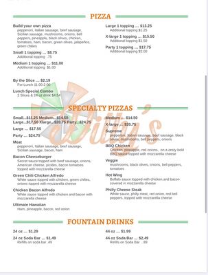 DITTYS PIZZA & PIE - Pizza - 25 E Commerical St, Saint Johns, AZ ...