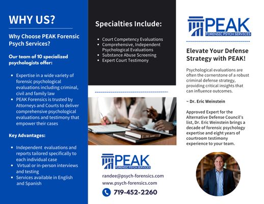 PEAK FORENSIC PSYCH SERVICES - Updated December 2025 - Request ...